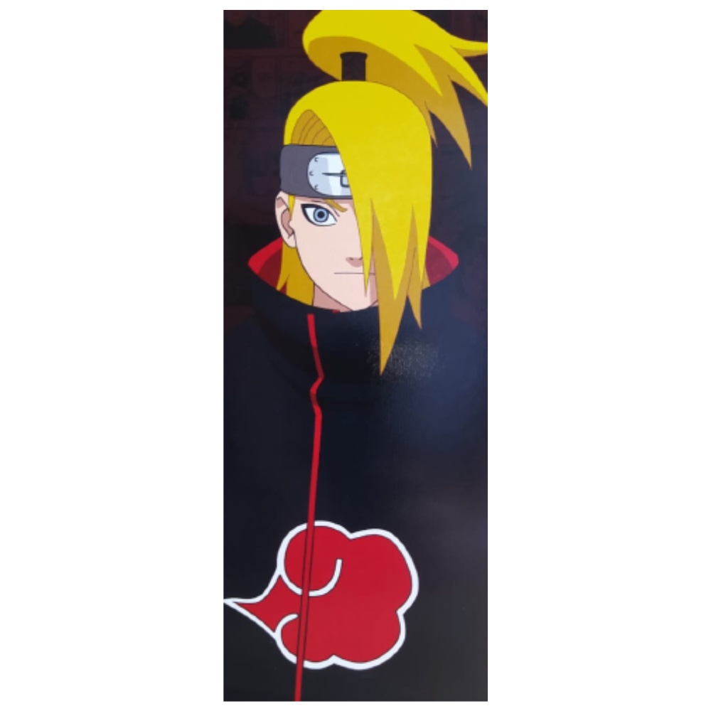 Mini Quadro Personagem Mdf Decorativo 25cm x 10cm Deidara | Shopee Brasil