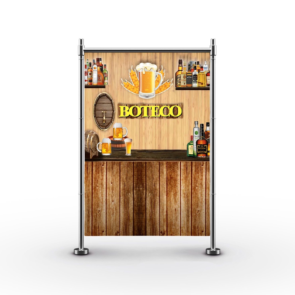 Painel de Festa Retangular Tema Boteco | Shopee Brasil