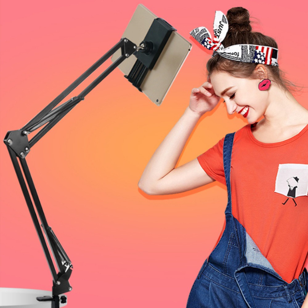 Suporte p/ Tablet ou Celular de Mesa Articulável Base Fixa Suporte ...