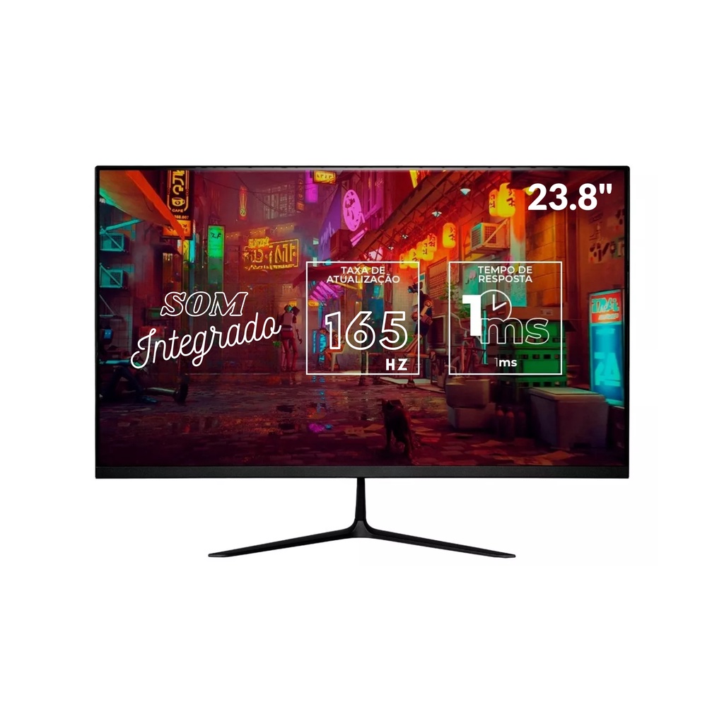 Monitor Pc Gamer Led 23.8" Pol Full Hd Som Integrado 165hz 1ms | Shopee ...