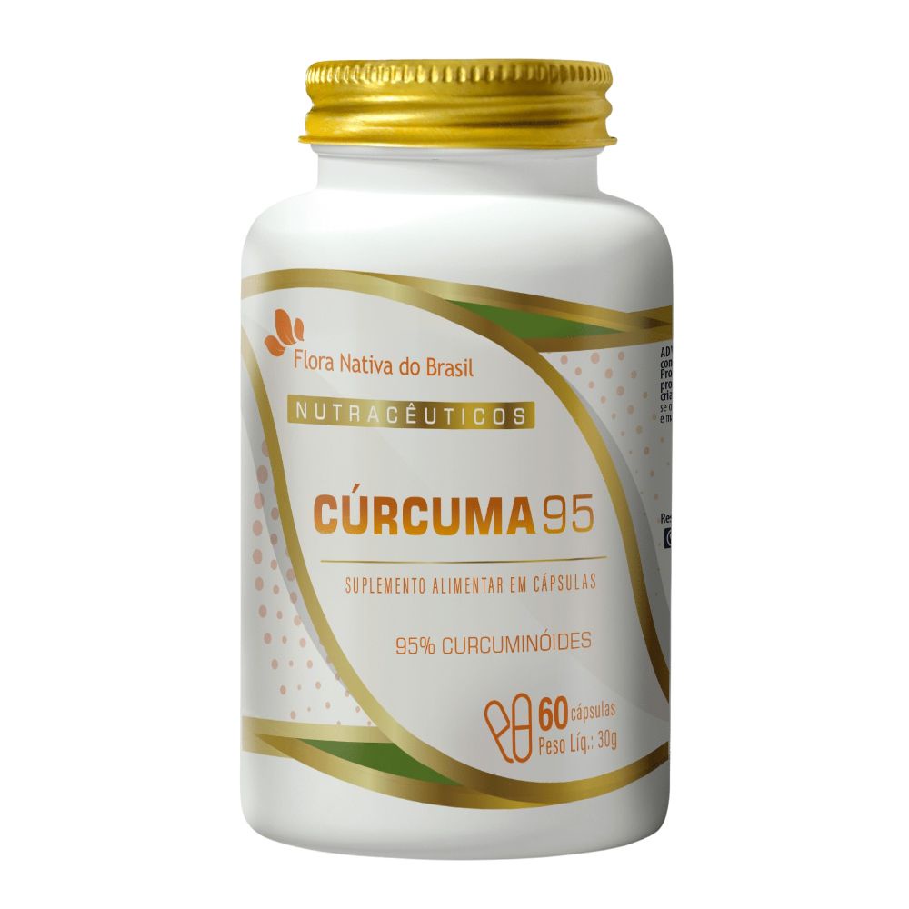 Cúrcuma 95% Curcumina 130mg 60 Caps Flora Nativa - Faz a Boa!