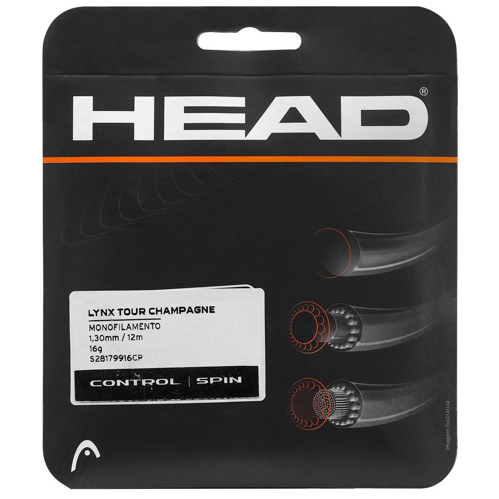 Corda Head Lynx Tour 16L 1.30mm Champanhe - Set DLD Individual | Shopee ...