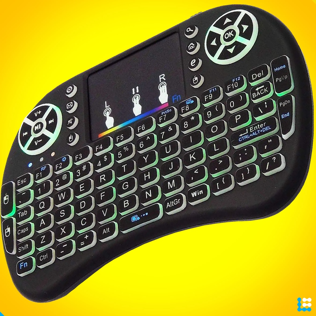 Controle Remoto Para Tv Box Mouse Air Universal Sem Fio Mini Teclado ...