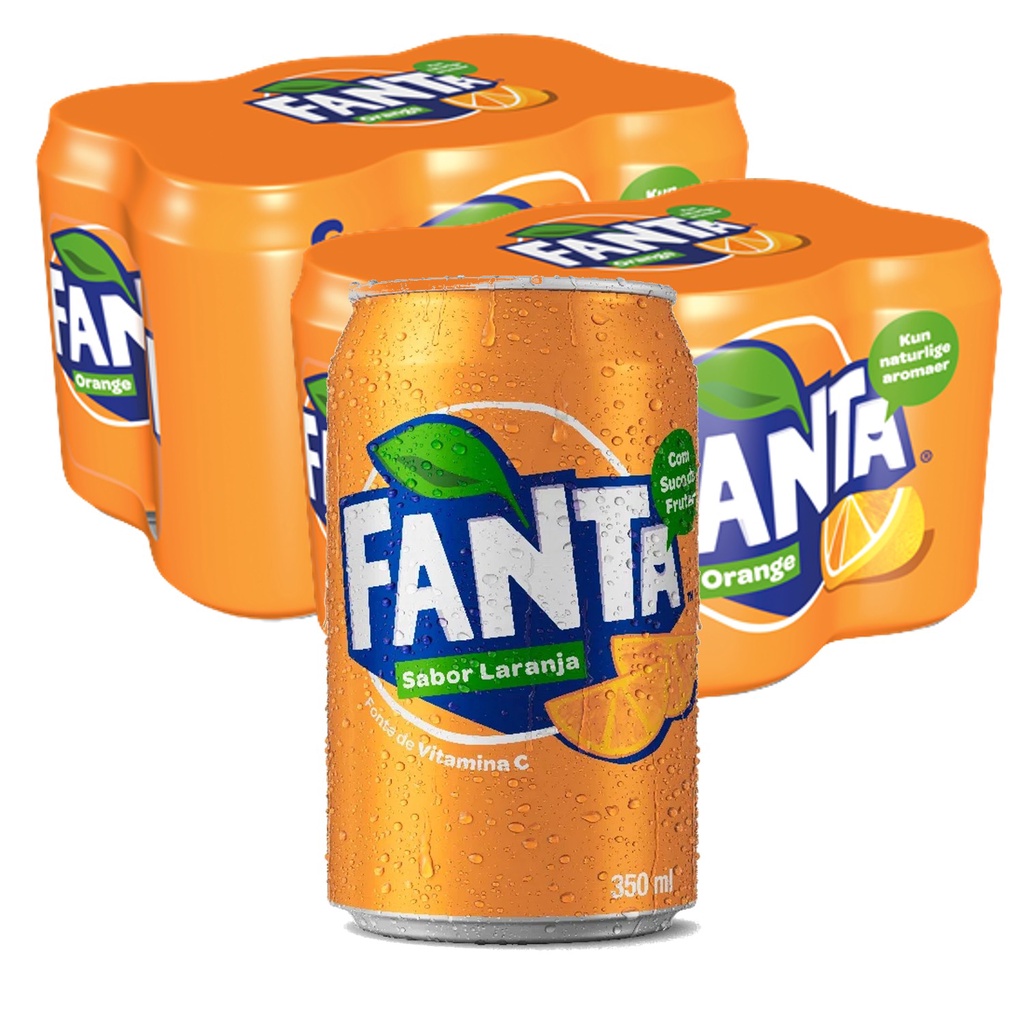Refrigerante FANTA Laranja Original 350ml (12 latas) | Shopee Brasil