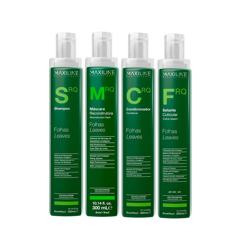 KIT FOLHAS MAXILINE COMPLETO COM QUERATINA E SELANTE | Shopee Brasil