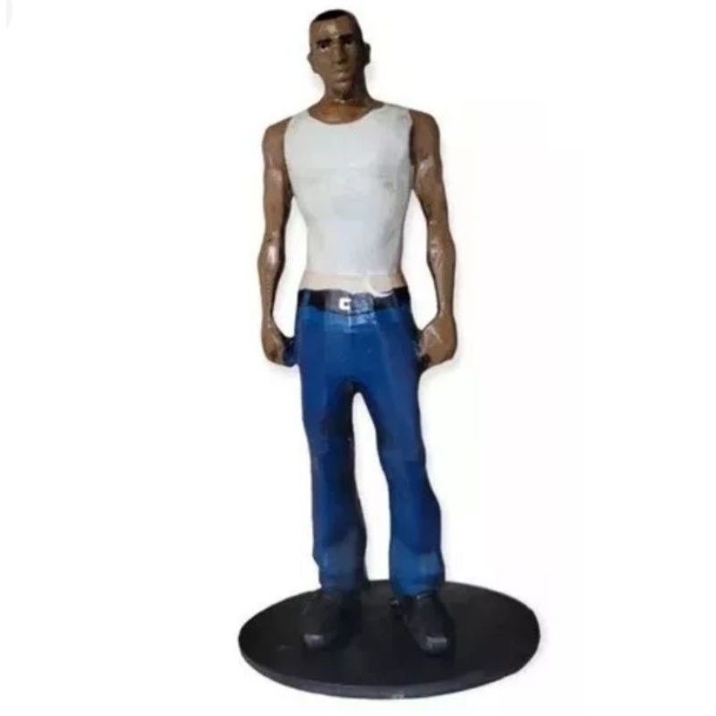 Boneco Carl Johnson Gta Grand Theft Auto San Andreas Colecionável ...