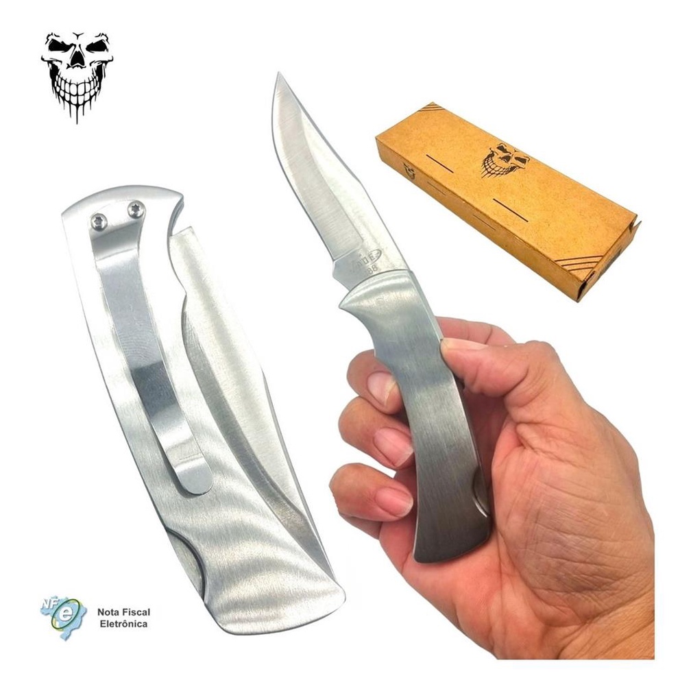 Canivete Personalizado a Laser Estilo Zebu Nao Enferruja Inox C/ Trava ...