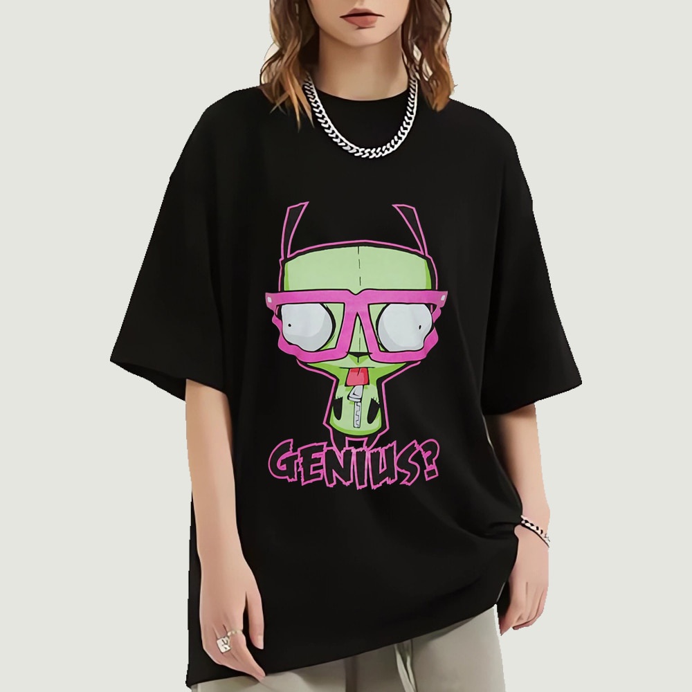 Camiseta Invader Zim Genius Anime Kawaii | Shopee Brasil