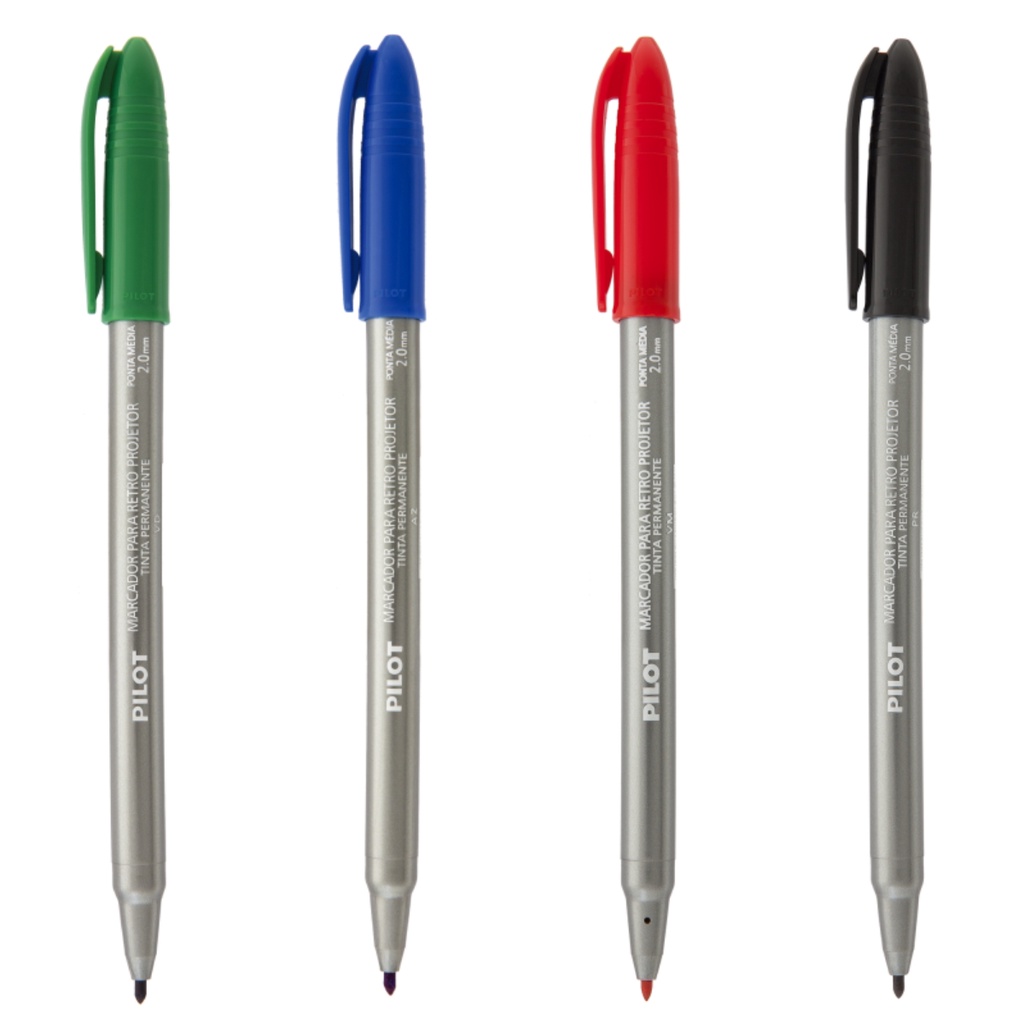Caneta Marcador Permanente Retro Projetor 2.0mm Pilot | Shopee Brasil