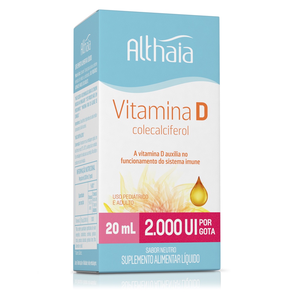 Vitamina D 2000 UI gotas | Shopee Brasil