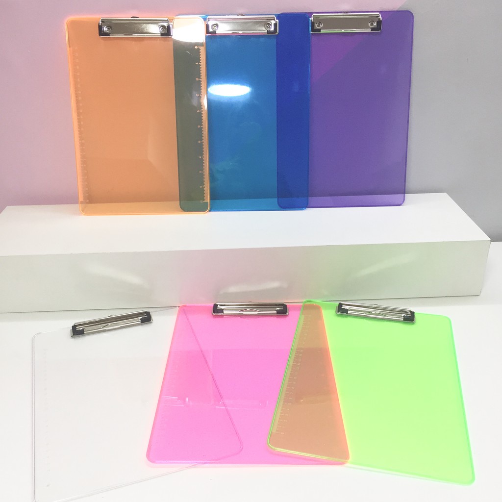 Prancheta Plástica 32x22cm Ofício Clip Board A4 Transparente - Garras ...