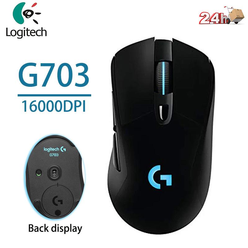 Rato De Escritório 24h Ship-Logitech G703 Mouse Bluetooth Sem Fio 16K Sensor De Jogos Alta ...