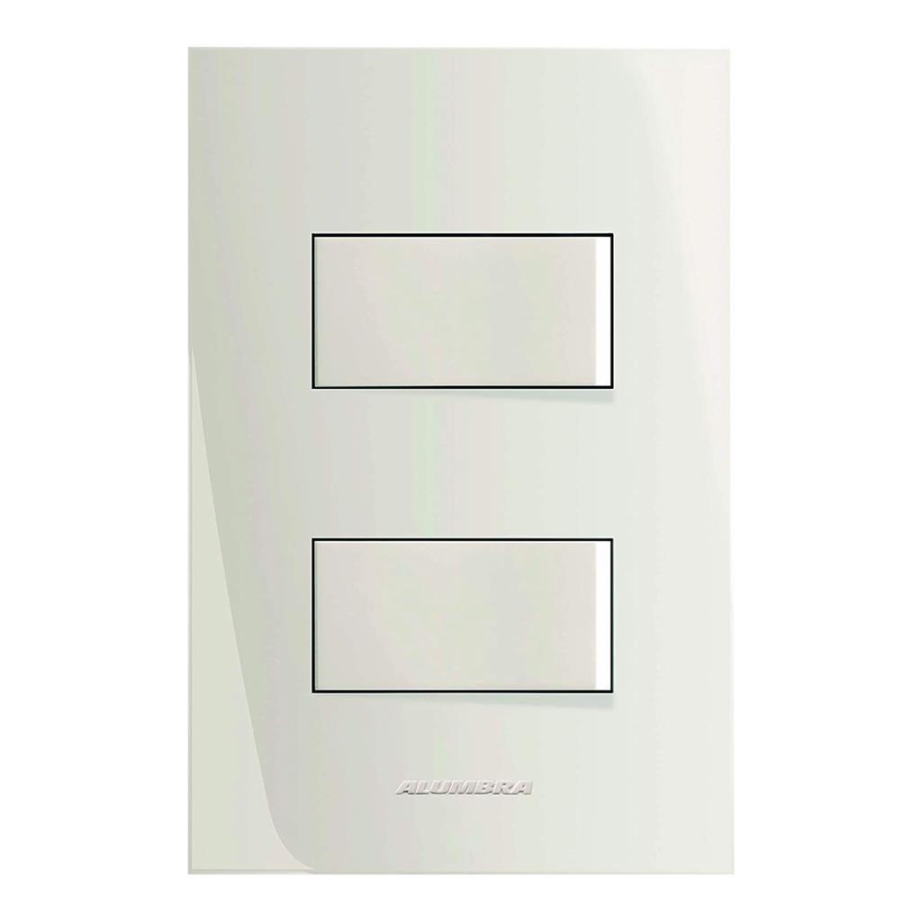Conjunto 2 Interruptores Simples 10a 250v 4x2 Branco Alumbra | Shopee ...