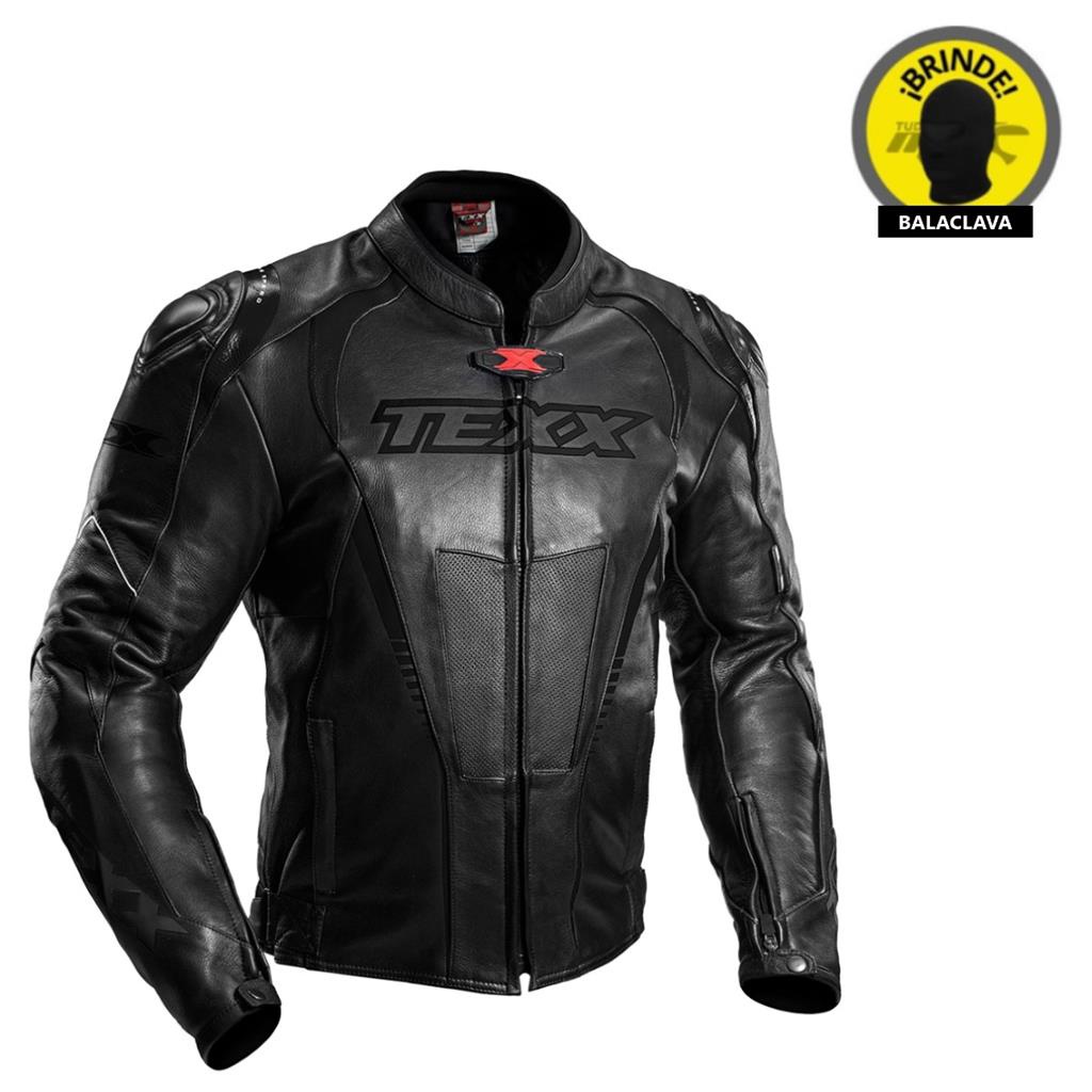 Jaqueta Couro Preta Texx Sniper Racing Corrida Cupim + Touca | Shopee ...