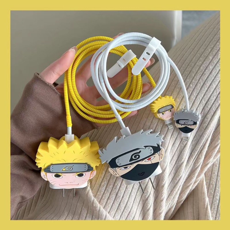 20W NARUTO Protetor De Cabo Para iPhone14 13 11 12 iPad 18W Linha De ...
