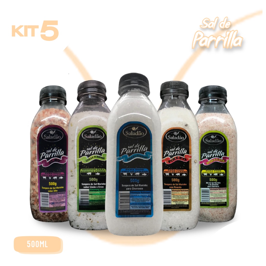 Kit Sal Parrilla 500g Temperado Para Churrasco Saladão | Shopee Brasil