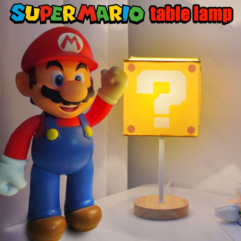 Lâmpada De Mesa Super Mario Decorativa USB Carregamento LED Luz ...