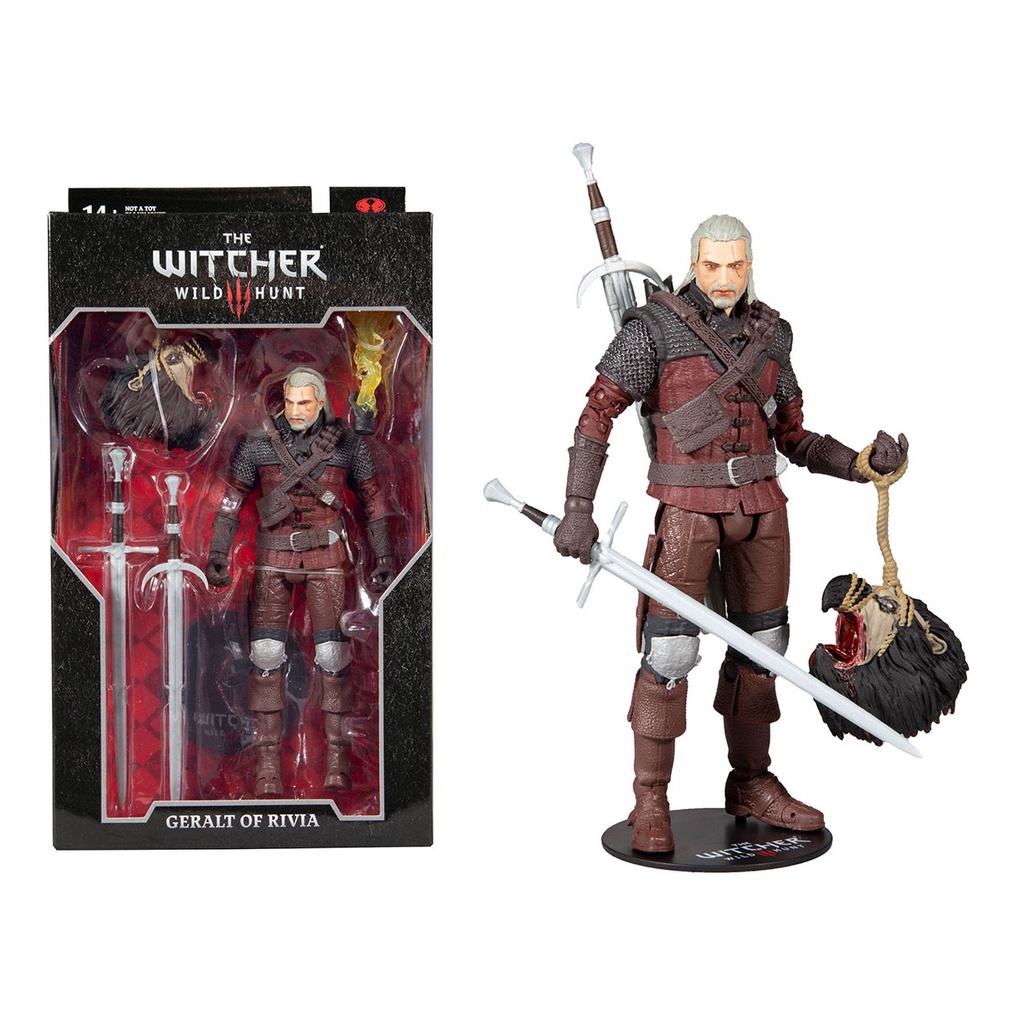 Action Figure Geralt of Rivia - Wolf Armor - The Witcher 3 Wild Hunt ...