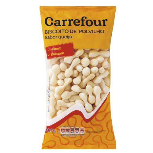 Biscoito de Polvilho Salgado Queijo Carrefour 200g | Shopee Brasil