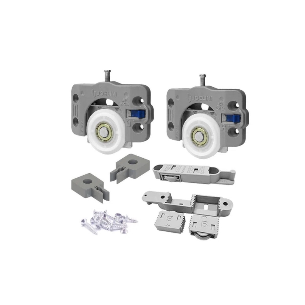 KIT SISTEMA PORTA DE CORRER ROLDANA SOBREPOSTA JP240 JOELINI | Shopee Brasil
