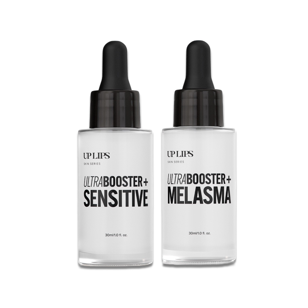 Kit 2 Séruns Faciais Ultra Booster Sensitive & Melasma Antiacne Clareador Despigmentante ...