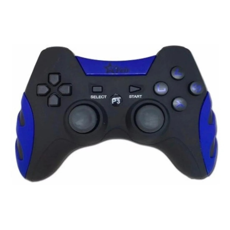 Controle Sem Fio PC Compatível Com PS2 PS3 Smash Azul | Shopee Brasil