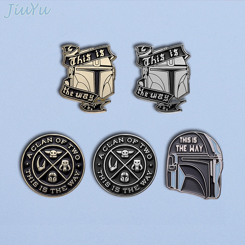 Anime Mandalorian Armor Pin Esmalte Este É O Caminho Brooch Star Wars ...