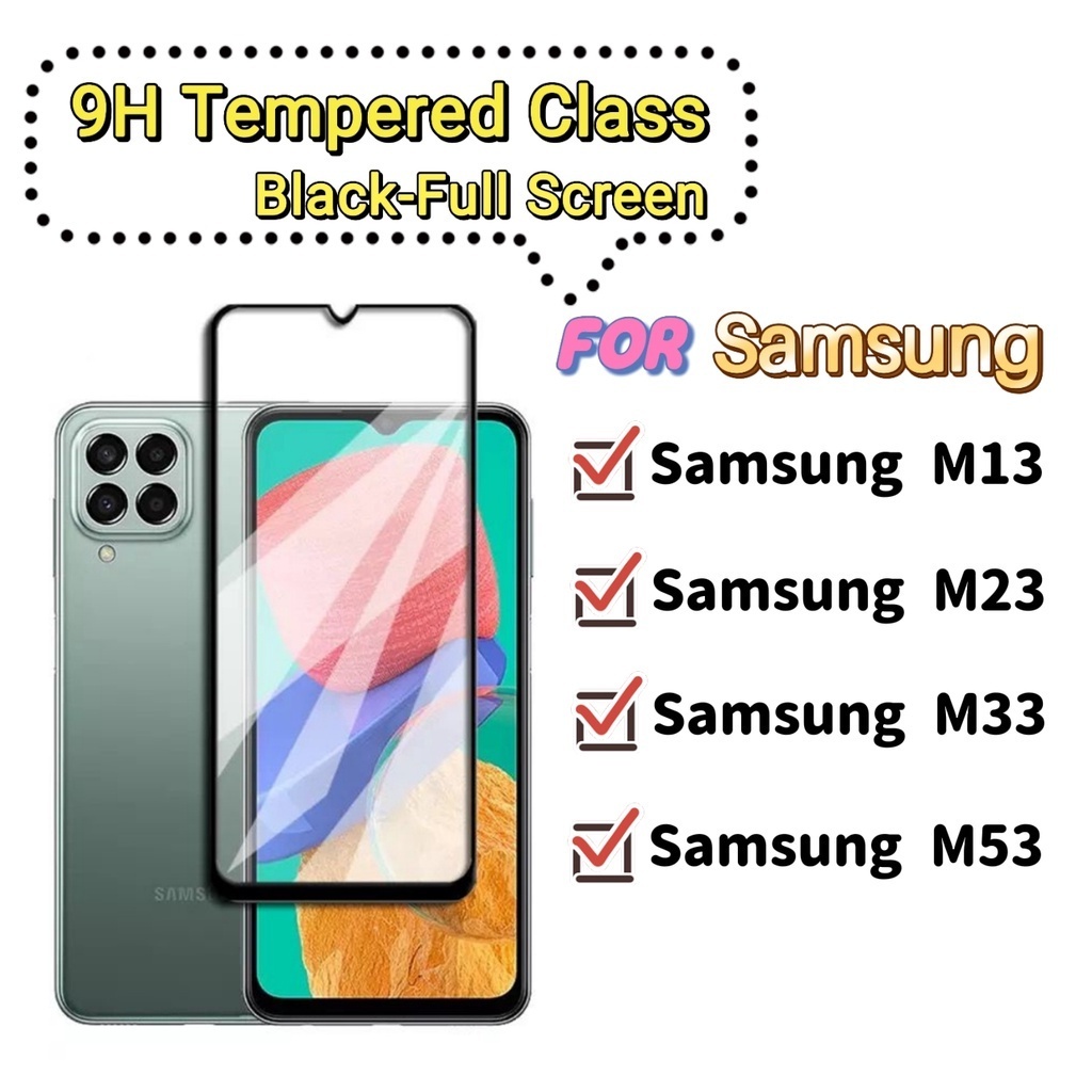 Película De Vidro Temperado 3D/9D Tela Samsung Galaxy M13 4G M23 M33 5G M53 A14 A34 A54 - Faz a Boa!