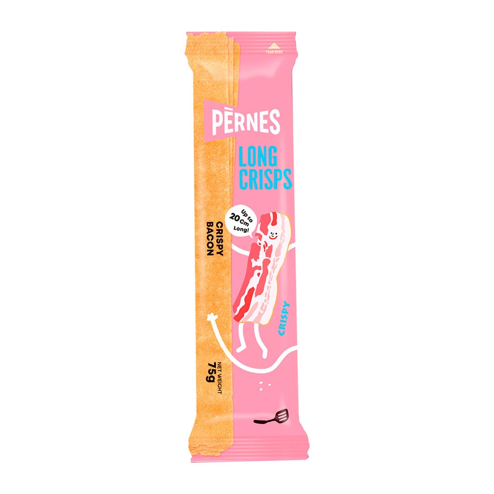 Salgadinho de Batata Long Crisps Sabor Bacon Pernes 75g | Shopee Brasil
