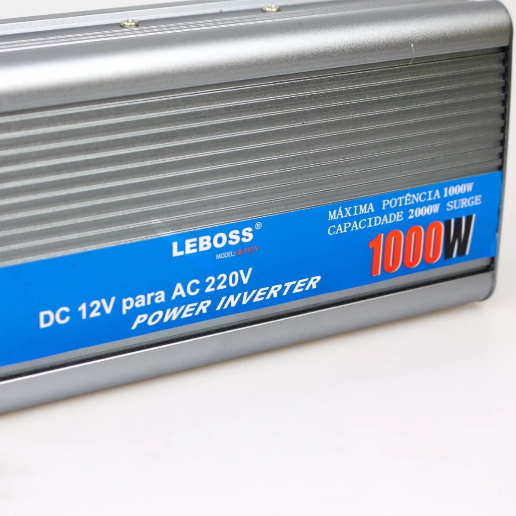 Inversor Transformador de Tensão 12V para 220V 1000W Leboss LB521A | Shopee Brasil