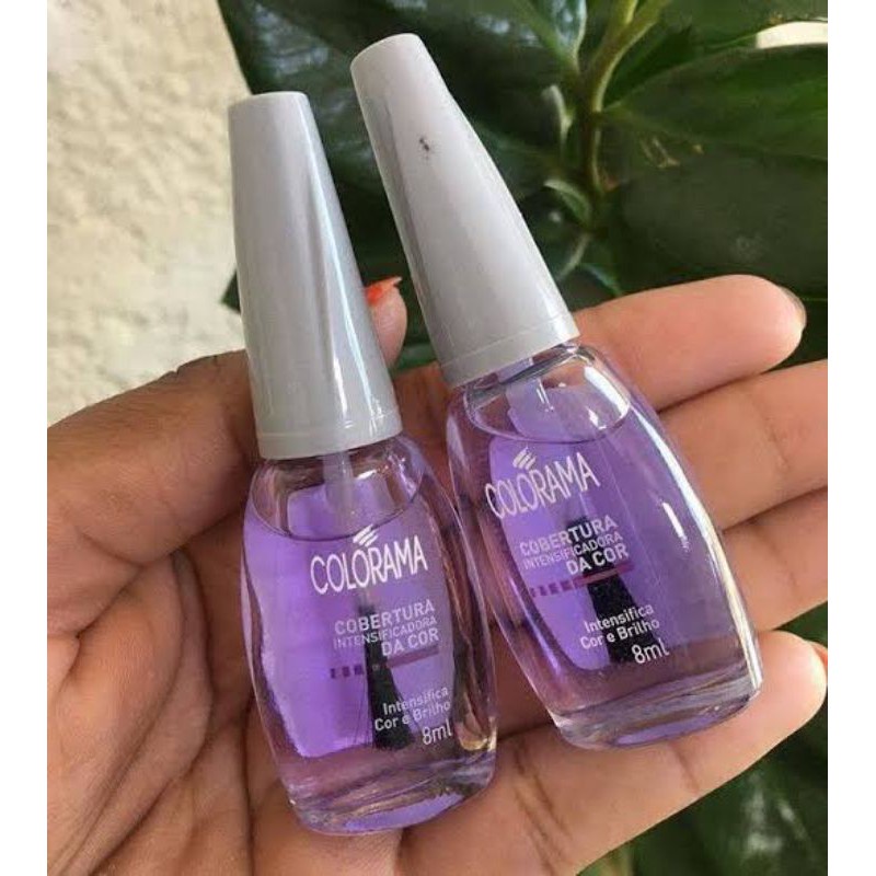 Kit c/2 Esmalte Colorama Cobertura Intensificador da Cor 8ml | Shopee ...