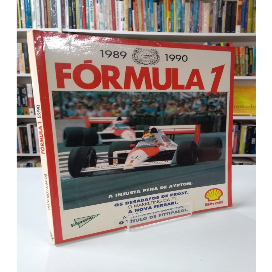 Revista Fórmula 1 1989 - 1990 autor Francisco Santos | Shopee Brasil
