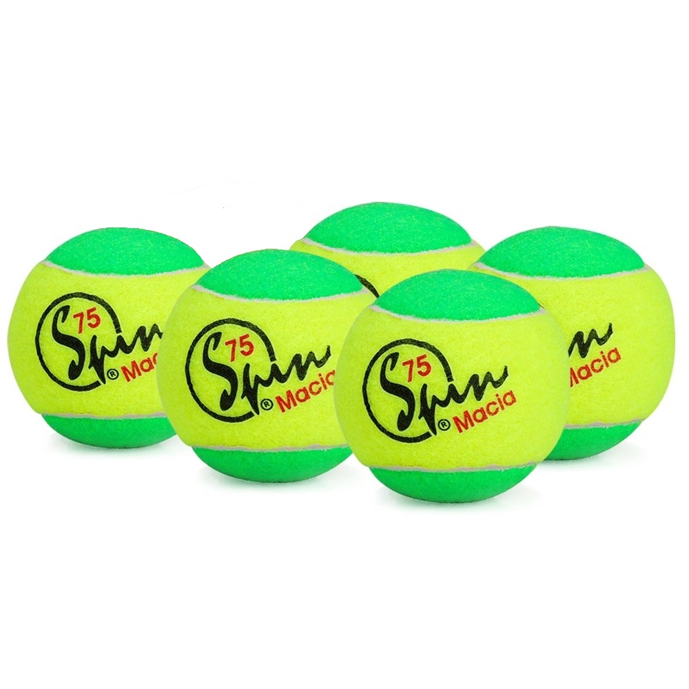 Bola de Tênis Spin 75 Macia Pack com 05 Unidades Verde | Shopee Brasil