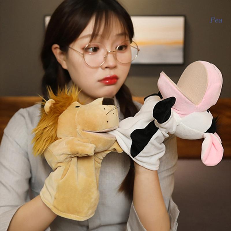 Pea Plush Animal Finger Puppet Hand Toy Educacional Fantoches Mão Para ...