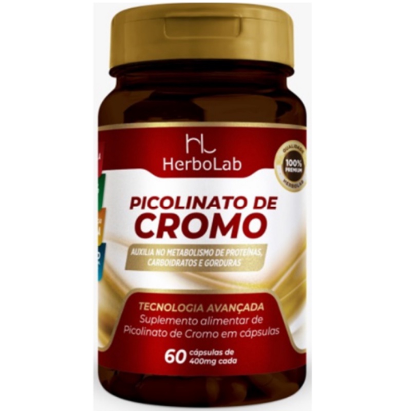 Cuide da sua saúde metabólica com Picolinato de Cromo: 60 cápsulas de ...