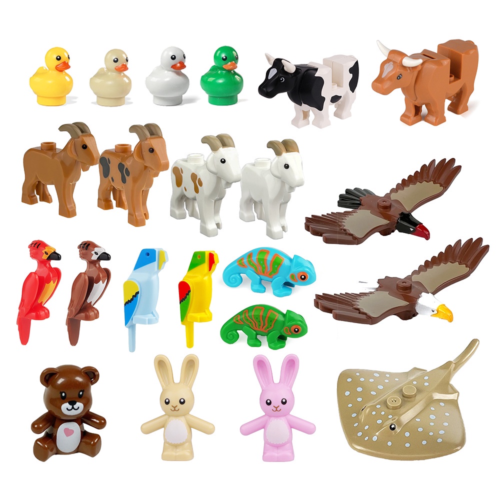5pcs/Sets Animais Raios De Vaca De Cão Diabo Blocos De Construção ...