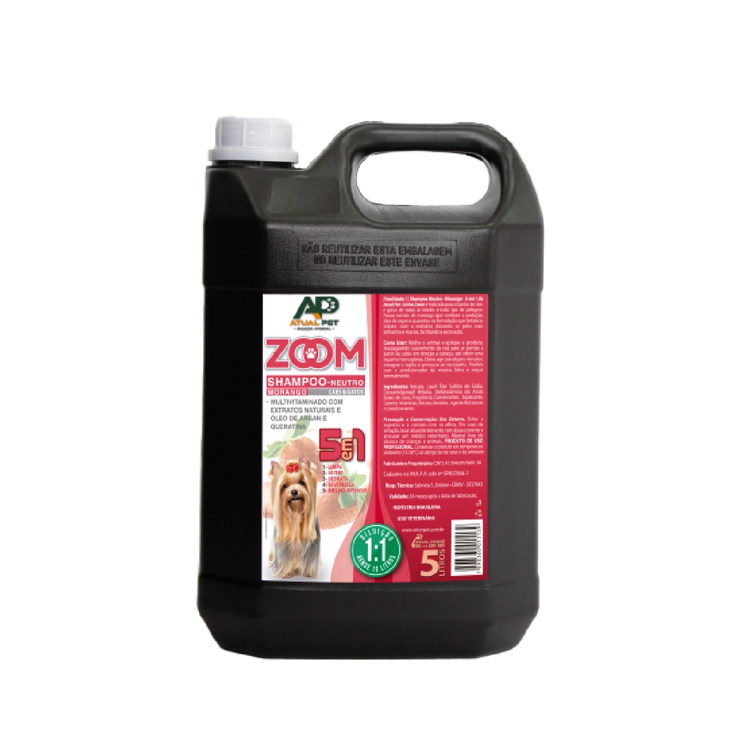 Shampoo Pronto Uso Banho E Tosa 5l - Morango Groomer | Shopee Brasil