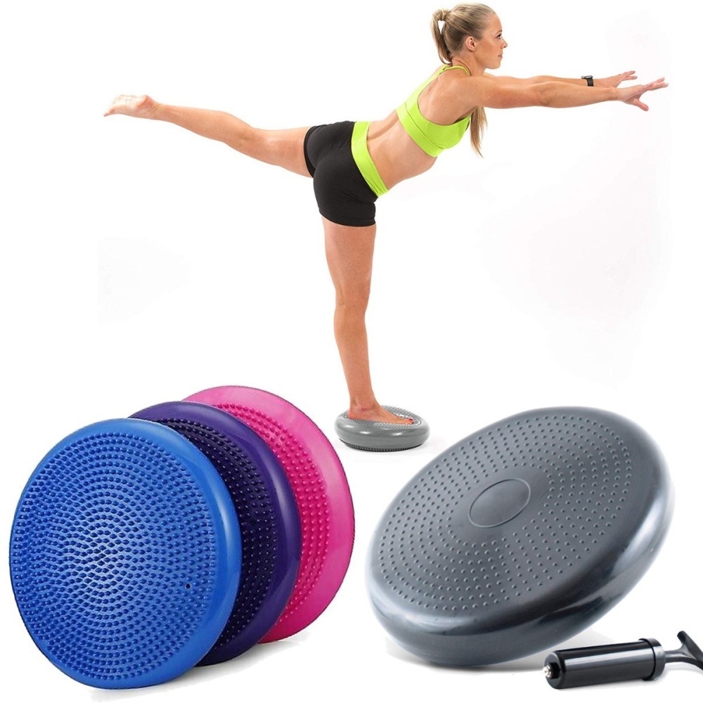 Disco Inflável Pilates Fortalecimento Equilíbrio com Bomba | Shopee Brasil