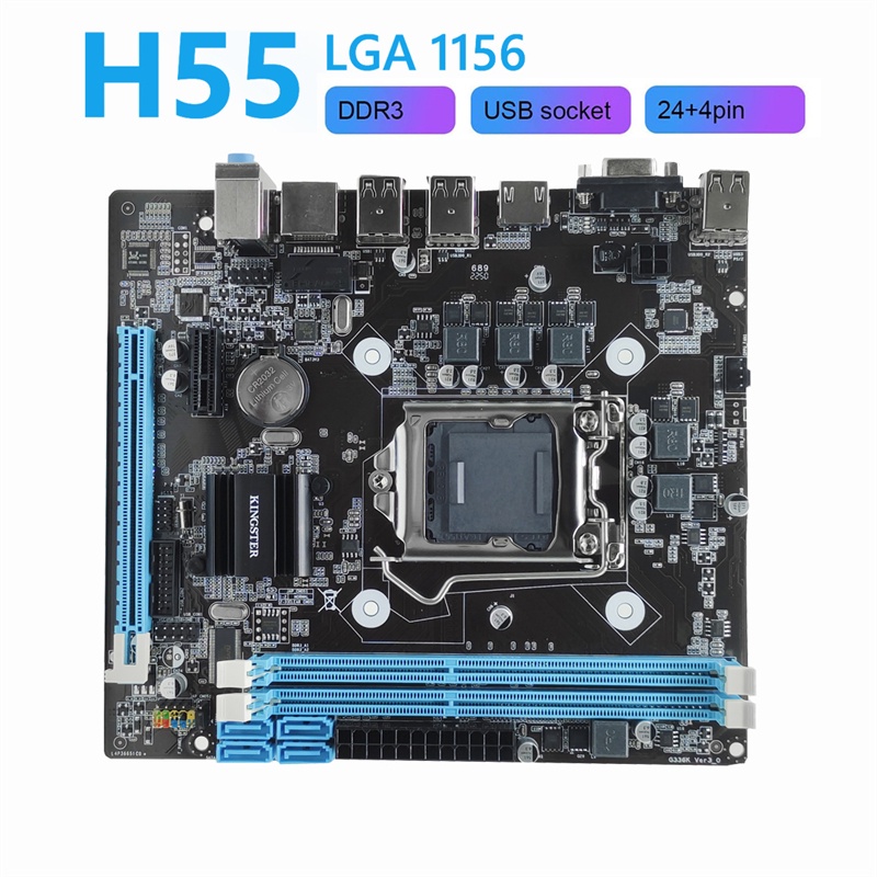 Placa Mãe Lga 1156 Positivo H55 Socket LGA 1156 Micro ATX Motherboard ...
