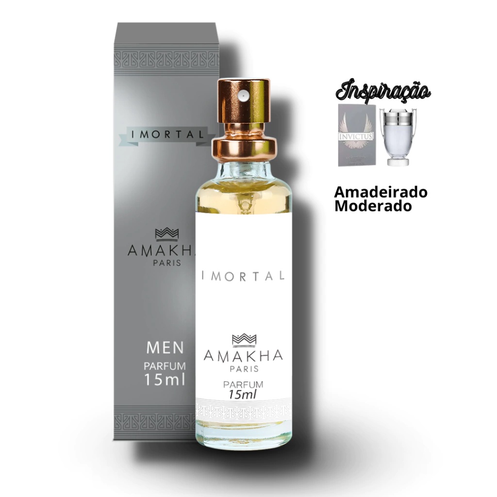 Perfume Masculino Imortal 15ml - Amakha Paris - Fragrância Amadeirado ...
