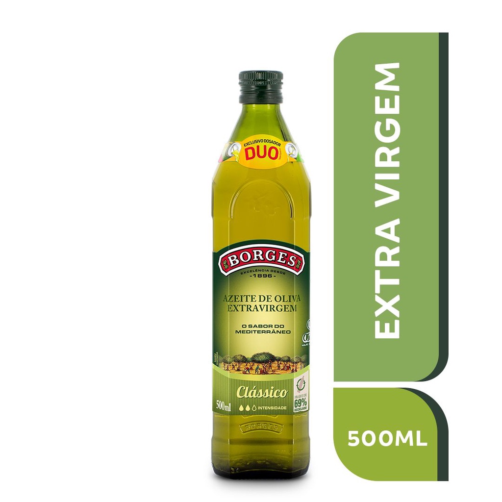 AZEITE DE OLIVA EXTRAVIRGEM BORGES VIDRO 500ML | Shopee Brasil