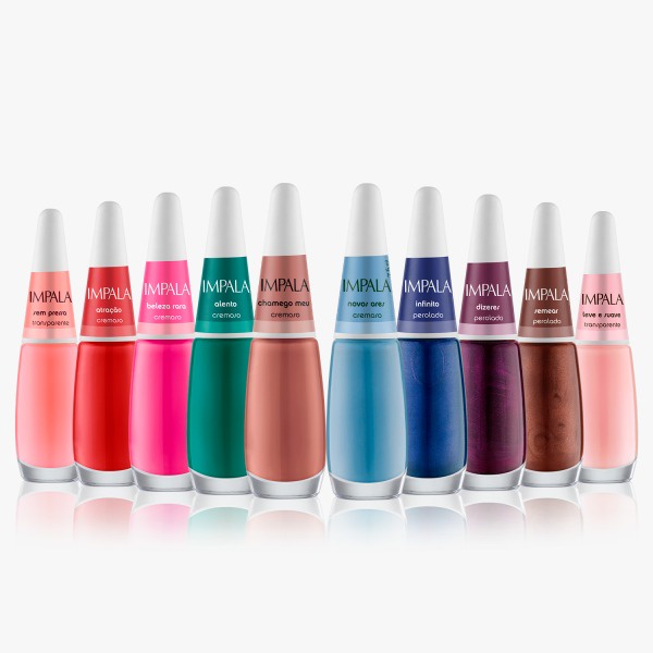 Escolha o seu kit c/ 6 esmaltes Impala 7,5g | Shopee Brasil