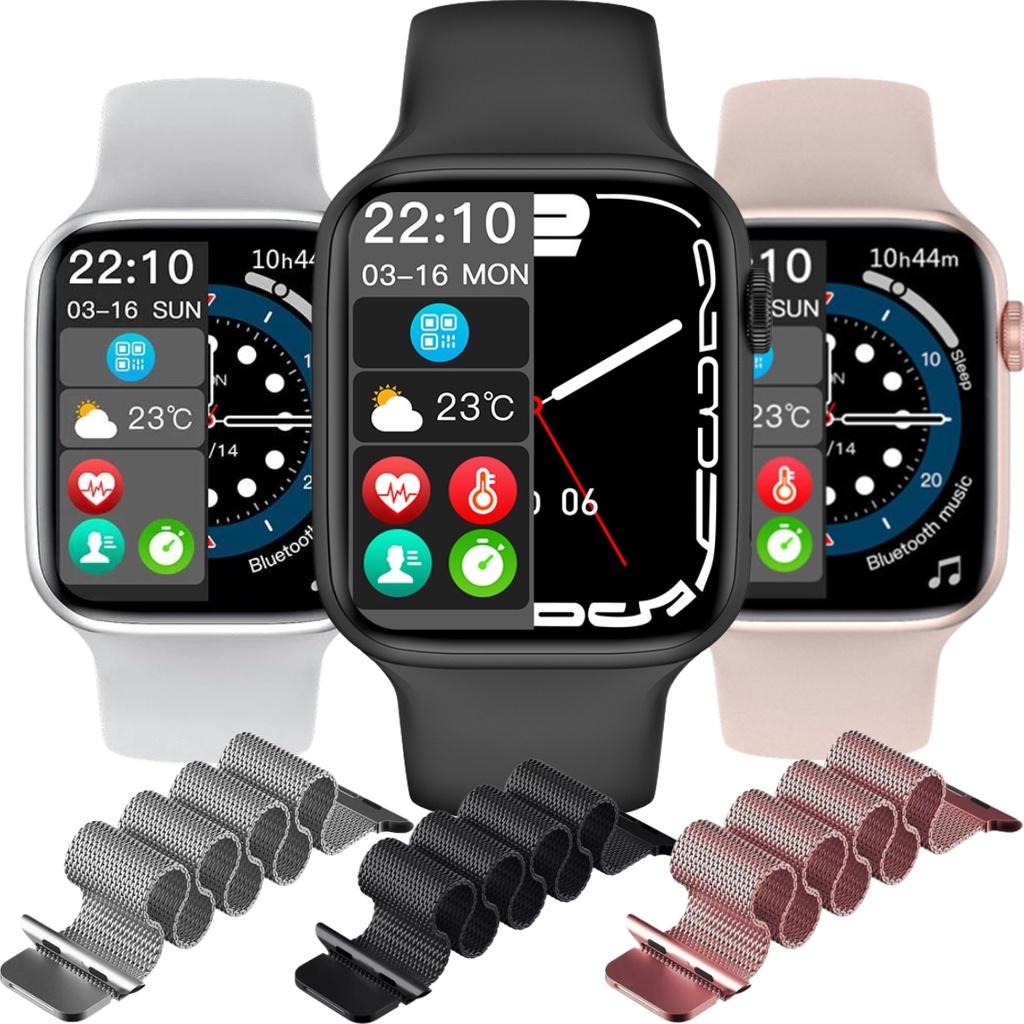 Smartwatch HW67 Mini Com 2 Pulseira Silicone e Milanese Loop | Shopee ...