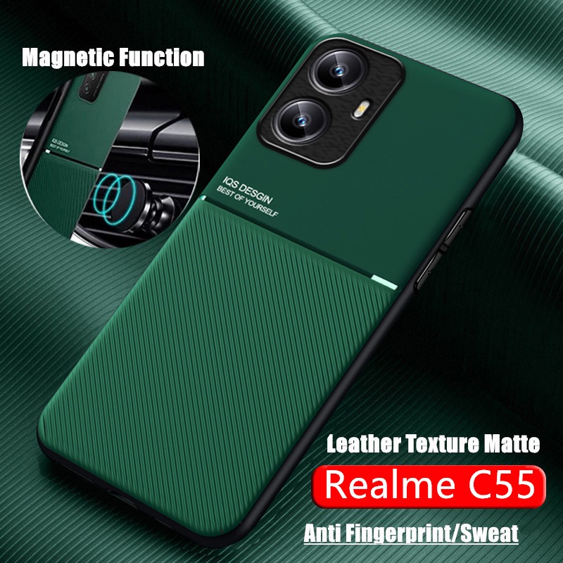 Caixa Para Realme C55 De Couro Telefone De Suporte Magnético RealmeC55 ...