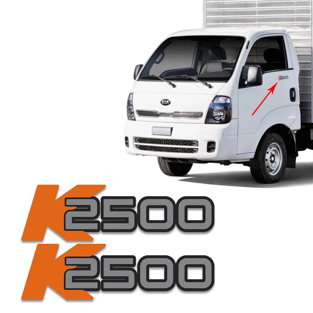 Par De Adesivos Emblemas Laterais Caminhao Kia Bongo K2500 | Shopee Brasil