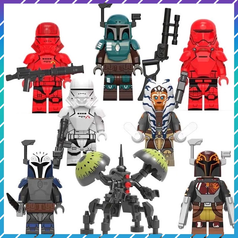 8 Peças MOC Star Wars Sith Guard Stormtrooper Guarda Chama Soldado da ...