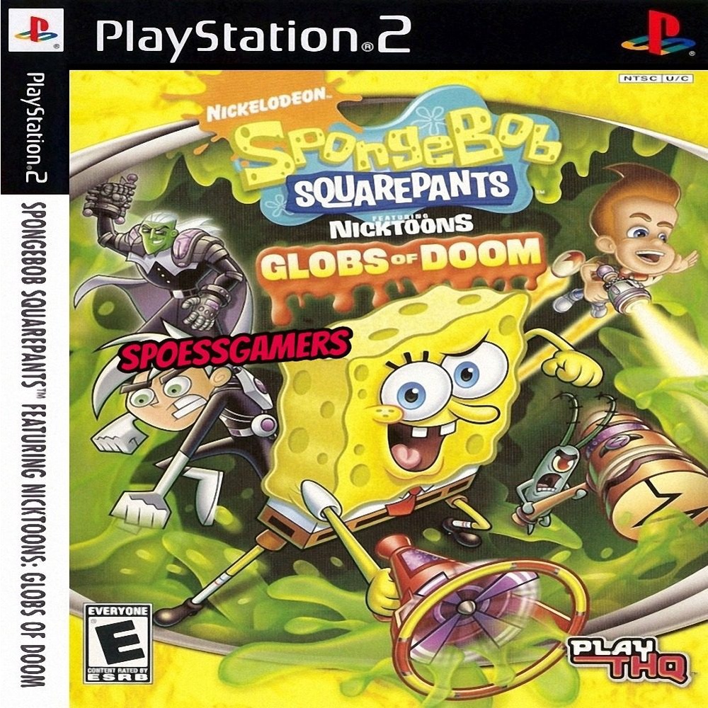 Bob Esponja Ps2 Globs Of Doom Patch Infantil | Shopee Brasil