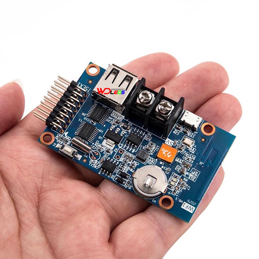 Placa Controladora Painel Led Letreiro Wf1 WF1 Wifi Onboard | Shopee Brasil