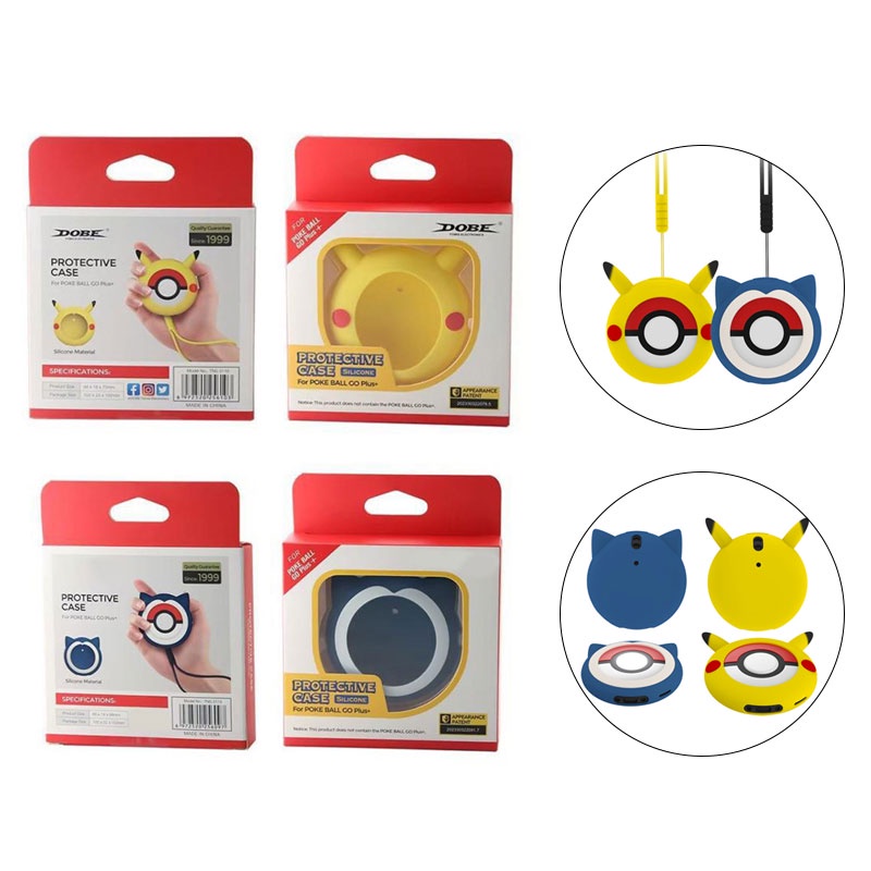 Capa Protetora De Silicone Para Pokemon GO Plus + Cartoon Anime Kawaii ...
