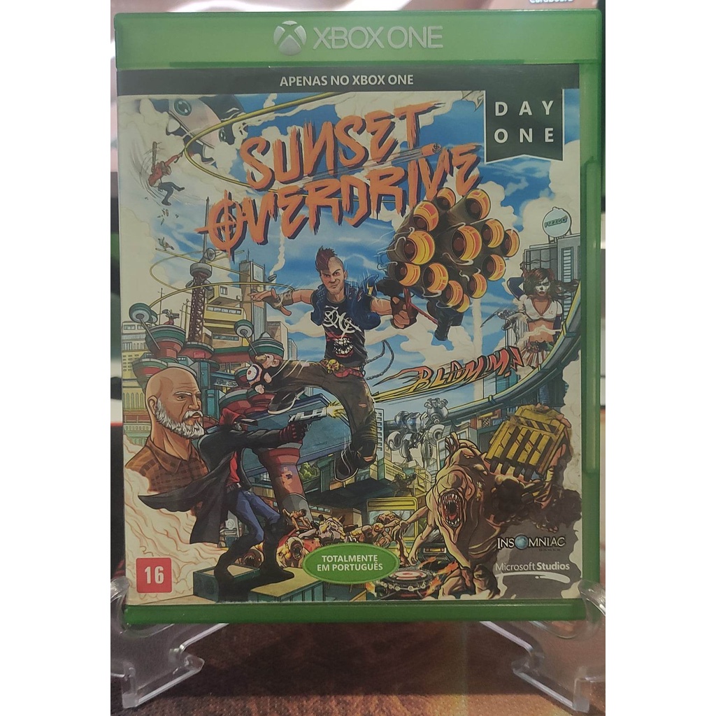 Jogo Sunset Overdrive Day One Xbox One, original PtBr mídia física 100% ...